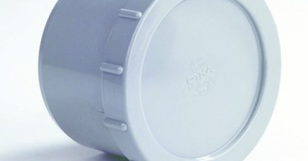 PVC EINDSTUK MET SCHROEFDEKSEL PASSEND IN DE MOF 50 MM